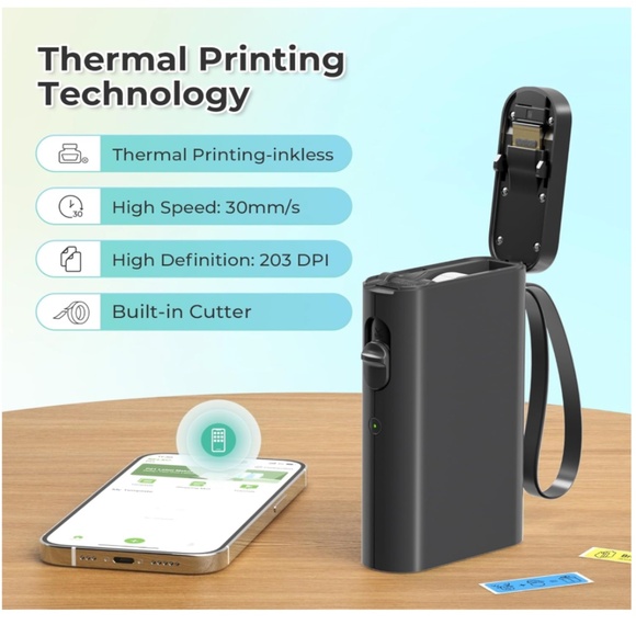 Other | P965 Thermalpal Pro Thermal Label Printer Bluetooth Wireless ...